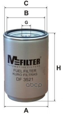 Фильтр топливный M-Filter арт. DF3521