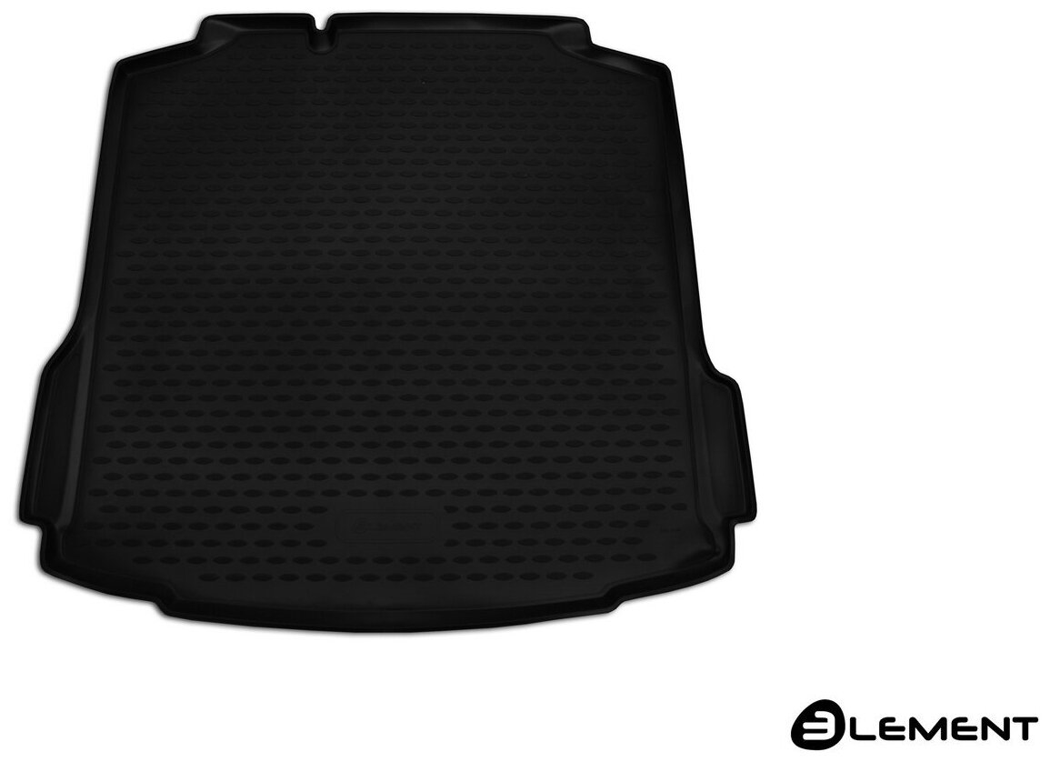 Коврик в багажник для Шкода Рапид / SKODA Rapid 2017-, лифтбек, полиуретан, черный