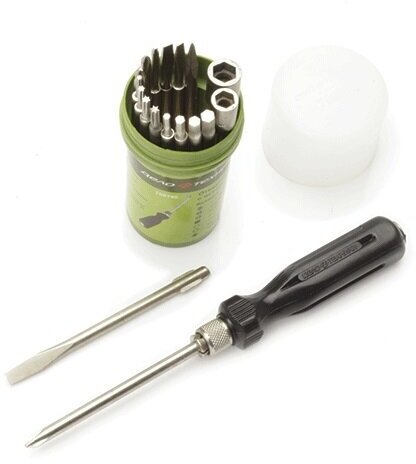 Отвертка цанговая с вставками шлиц - крест Дело Техники SL 3,5,6мм, РН0,1,2, PZ2, 18 предметов