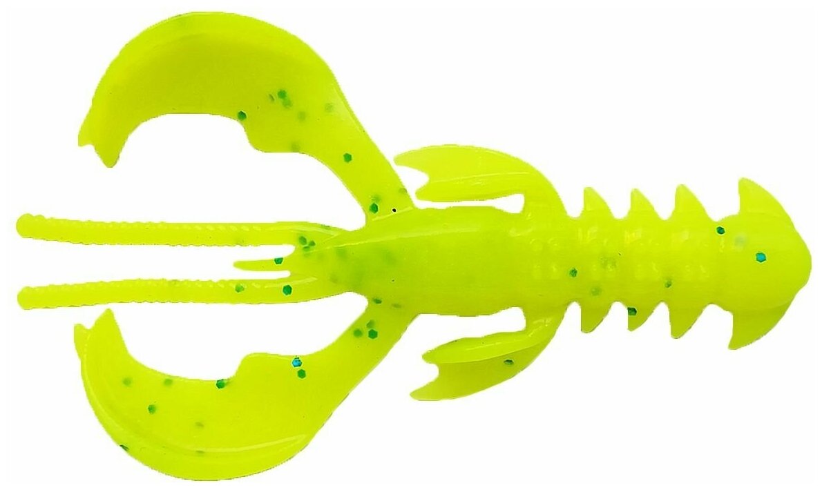 Силиконовая приманка Yaby 40 мм, Chartreuse, 10 шт. уп.