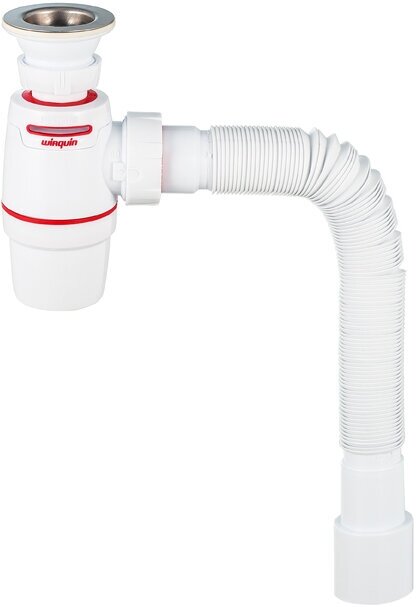WIRQUIN Air System сифон для раковины 1 1/4х40 с выпуском белый, компактный монтажный узел