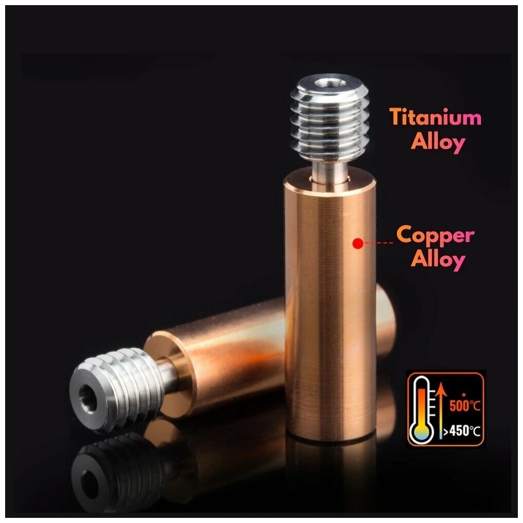 Термобарьер Ender 3 / CR10 от Trianglelab Bi-Metal Titan