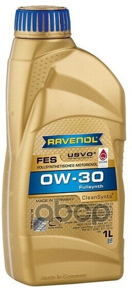 Моторное масло RAVENOL FES SAE 0W-30 (1л) new Ravenol арт. 4014835842724