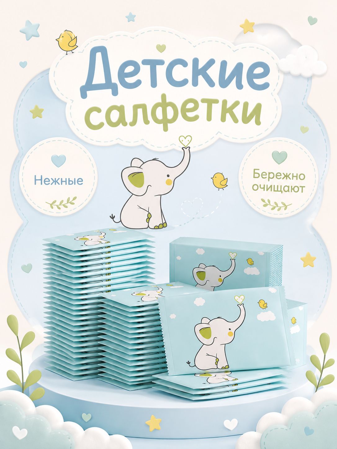 Салфетки в индивидуальной упаковке