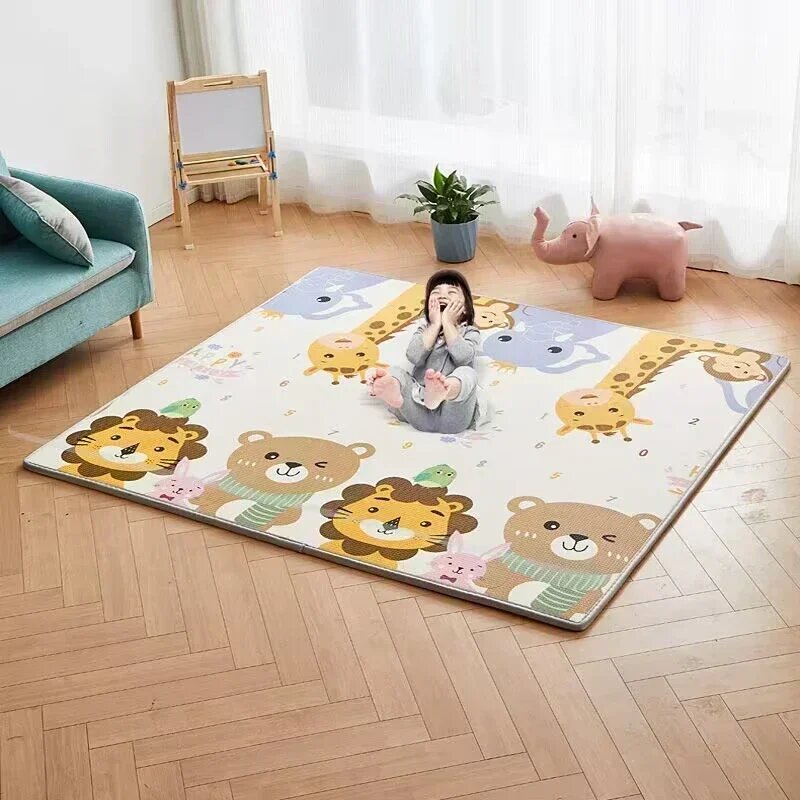 Детский игровой коврик EPE 1 см 200x180 см 180x150x0.5cm, Double sided pattern