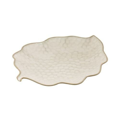 Блюдо глубокое для подачи "Кюпсели", керамика, длина 28, ширина 21,5см, бежев.