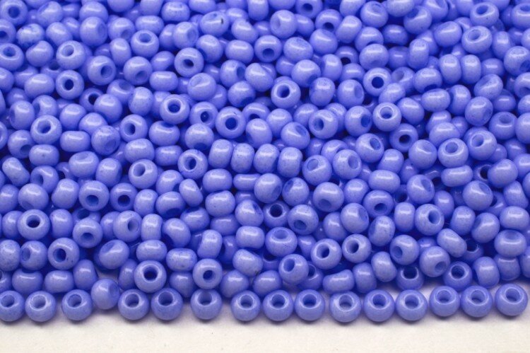 Бисер чешский PRECIOSA круглый 10/0 03131 голубой непрозрачный, 1 сорт, 50г