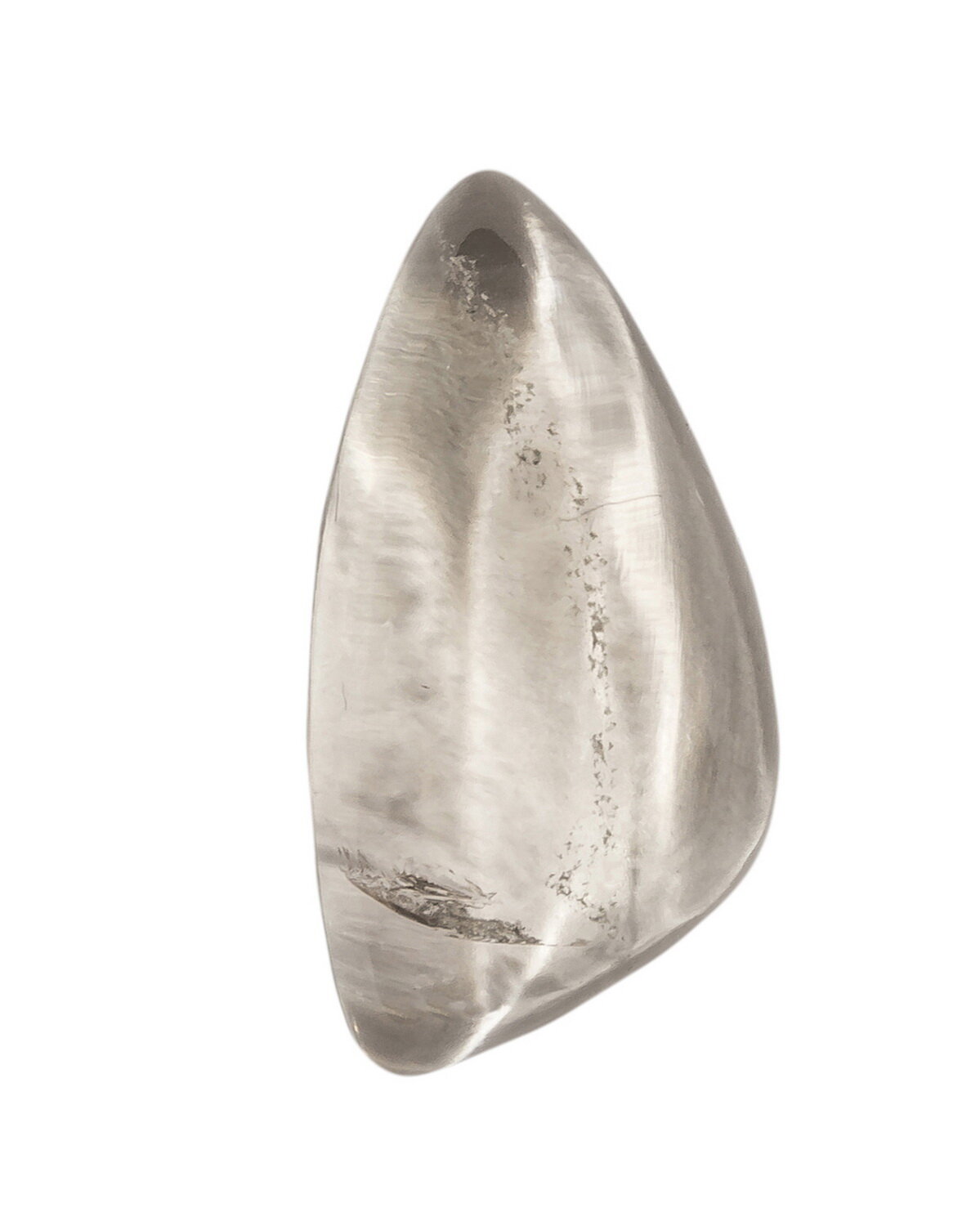 Кабошон дымчатый кварц 29х15х10 мм, треугольный