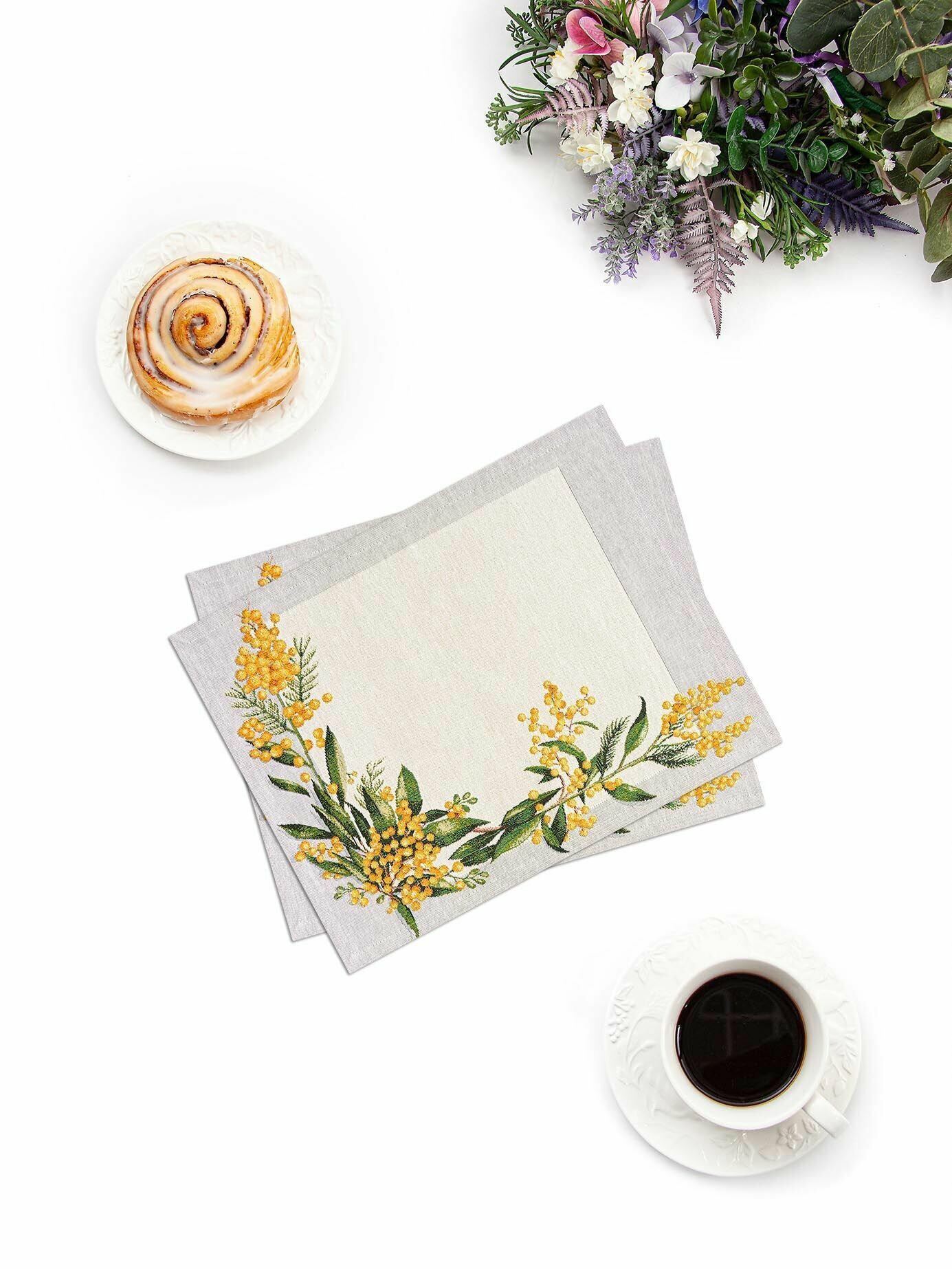 Комплект салфеток гобеленовые Le Gobelin Мимоза 2шт 35х45 см