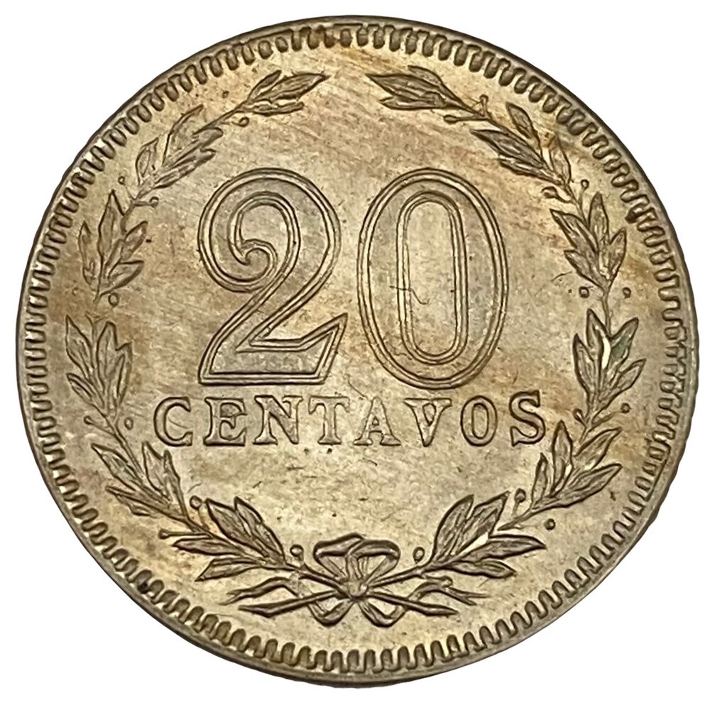 Аргентина 20 сентаво 1920 г.