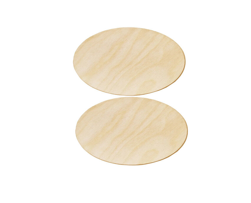 Заготовка из фанеры / 48Х27 см / 2 шт / поделка В школу / овал / товары для творчества / заготовка для росписи