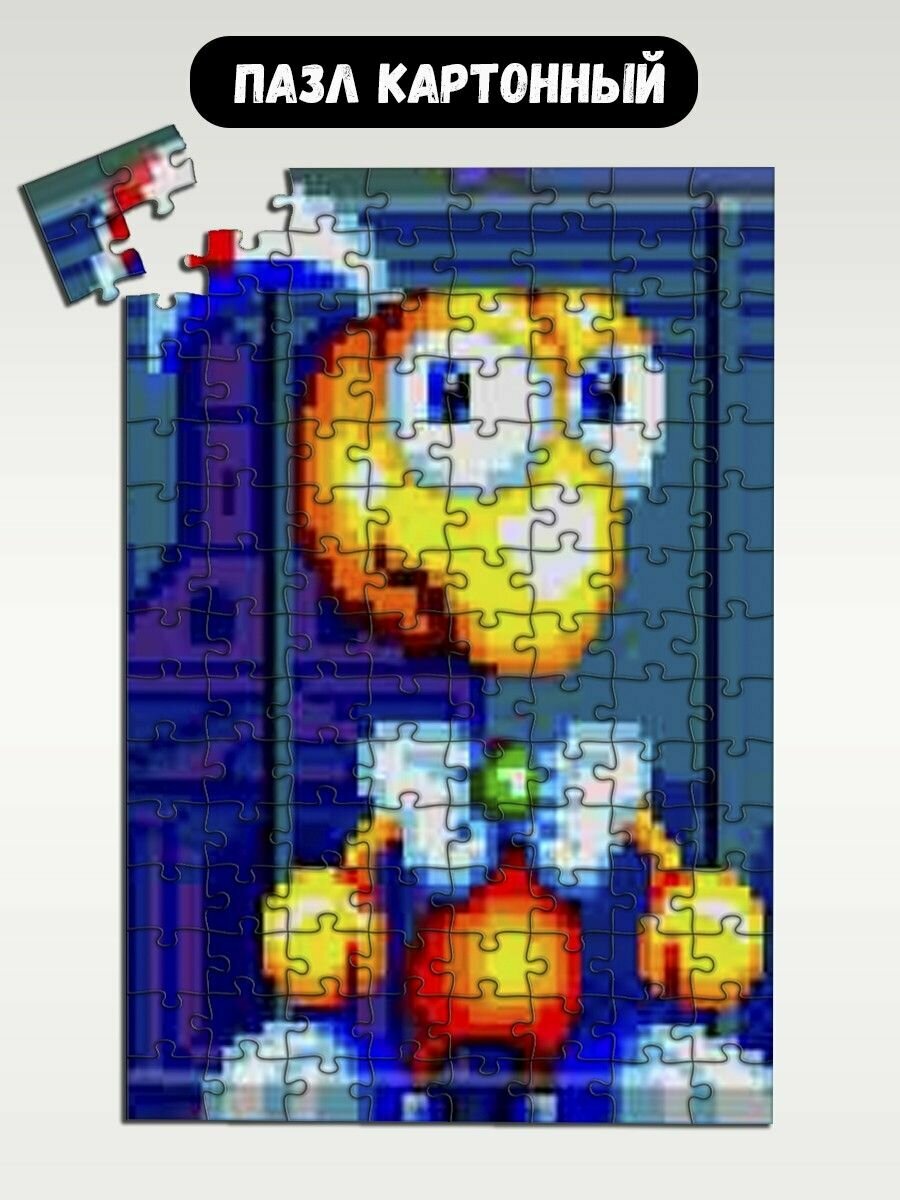 Пазл картонный А4: модель игра Dynamite Headdy - 791