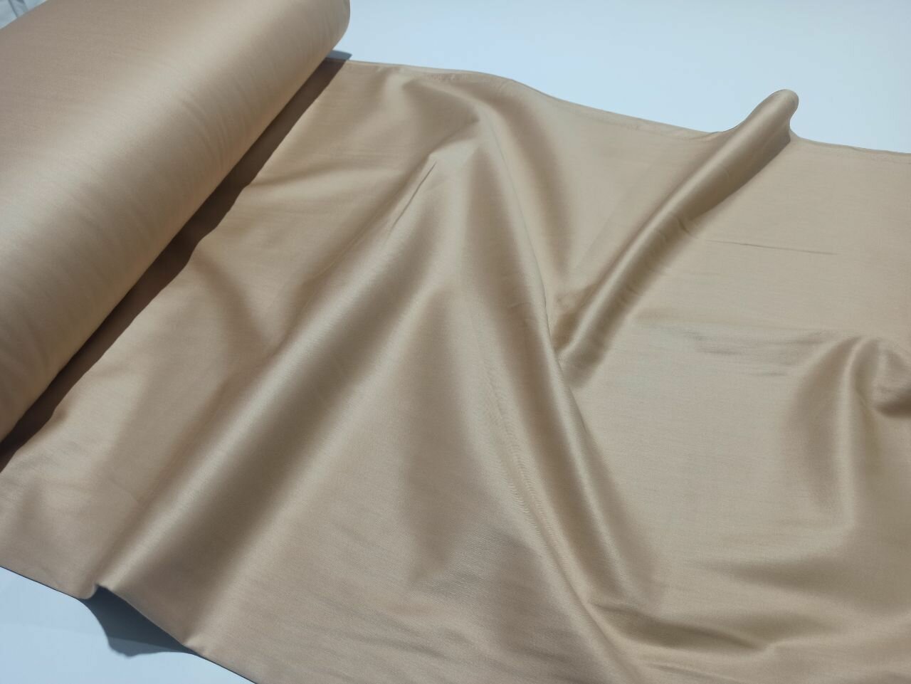 Ткань сатин люкс мерсеризованный, ширина 240 см, длина отреза 1 метр, 100% хлопок