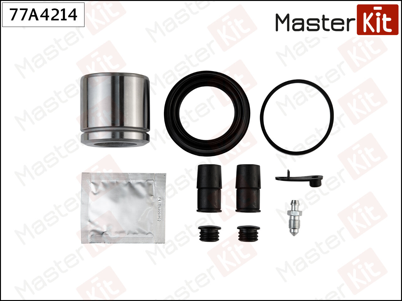 Ремкомплект тормозного суппорта + поршень Opel VECTRA C (Z02) 2002 - 2009, Saab 9-3X 2009 -, MASTERKIT 77A4214