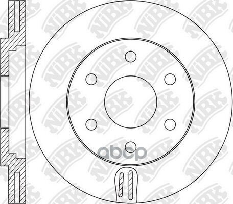 Диск тормозной INFINITI QX80, QX56 (10-) передний (1шт.) NIBK NiBK арт. RN1615