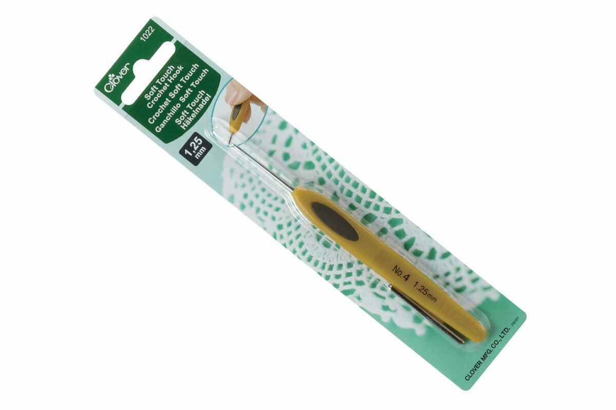 Крючок для вязания Soft Touch Clover, Софт Тач Кловер 1.25 мм, (1022)