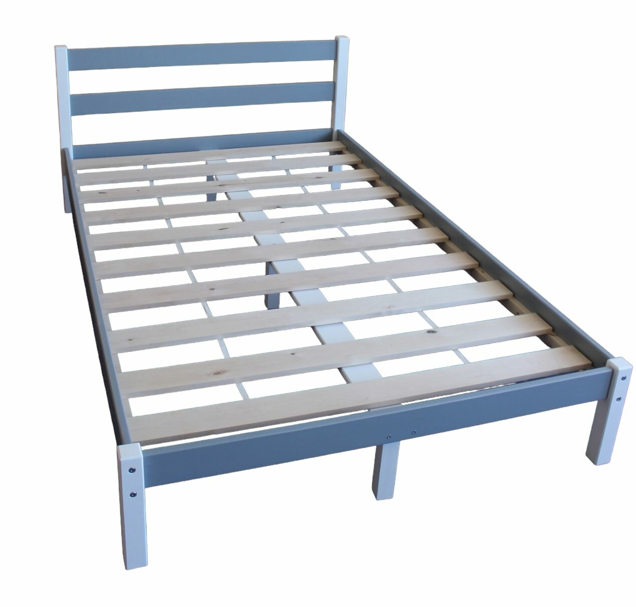 Кровать двуспальная деревянная из массива березы "Омега-1" 2000х1600