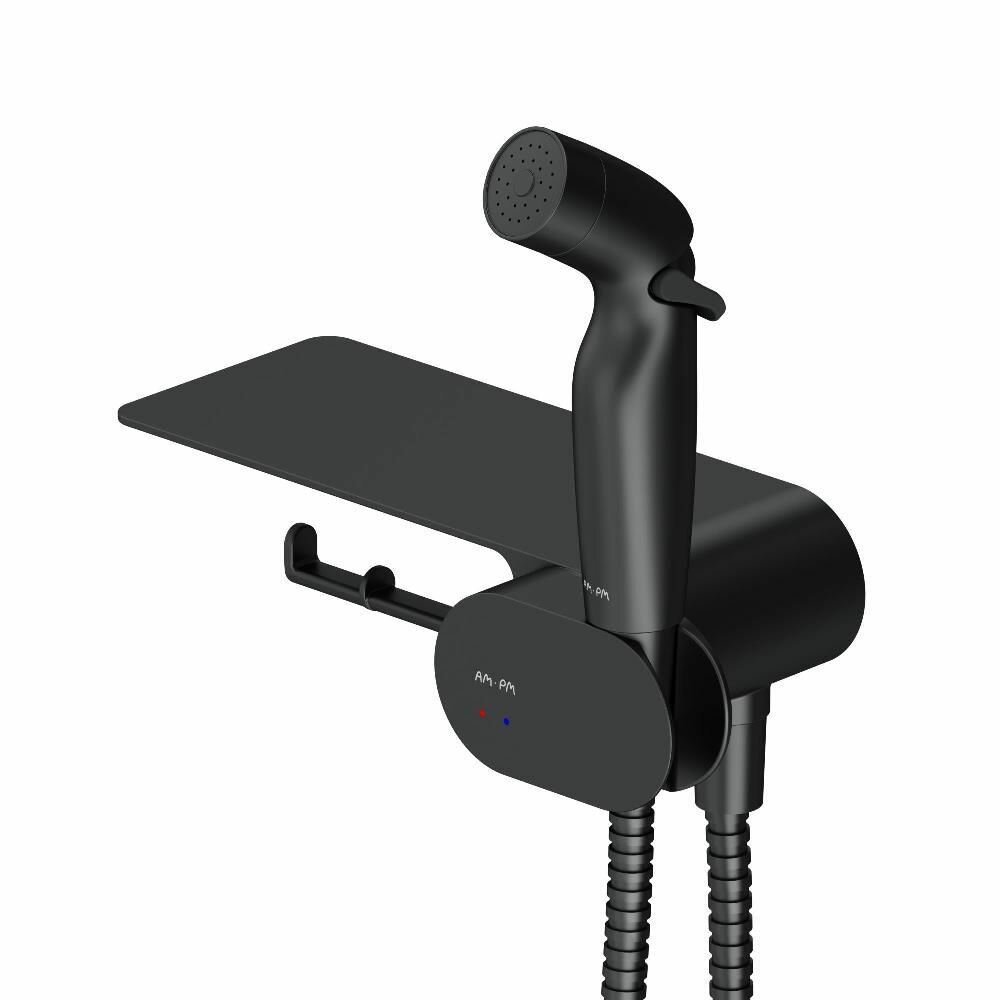 Гигиенический душ со смесителем с полкой, держателем туалетной бумаги AM.PM Like F0202622