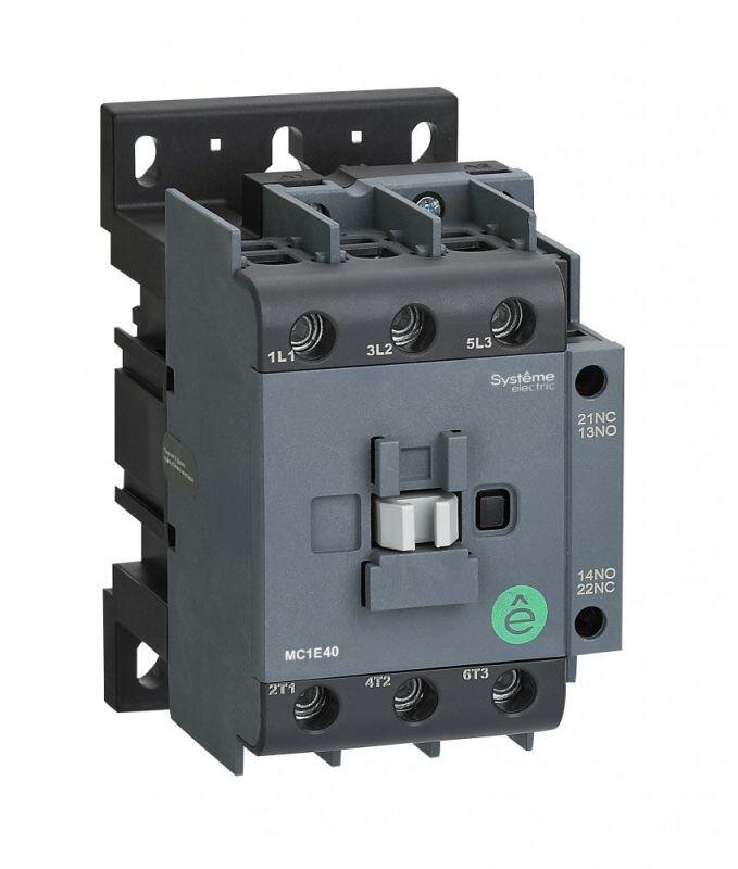 Контактор 3п MC1E 50А но+НЗ 220В/230В 50/60Гц | код. MC1E50M7 | Systeme Electric ( 1шт. )