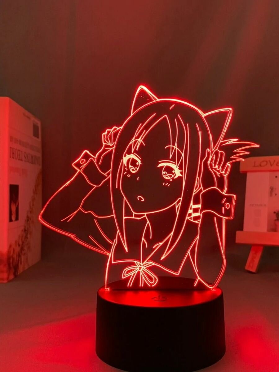 Ночник Аниме Госпожа Кагуя: В любви как на войне - Anime, RGB, 16 Цветов, Пульт ДУ.