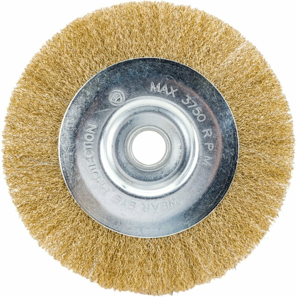 Щетка плоская (200х22 мм; латунированная проволока) для УШМ vertextools 12099-200, 200 мм, для труднодоступных мест