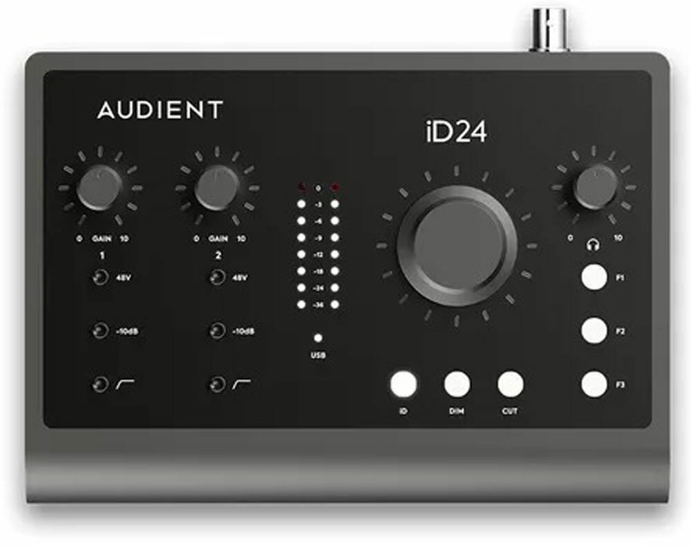 Аудиоинтерфейс Audient iD24 (черный цвет)