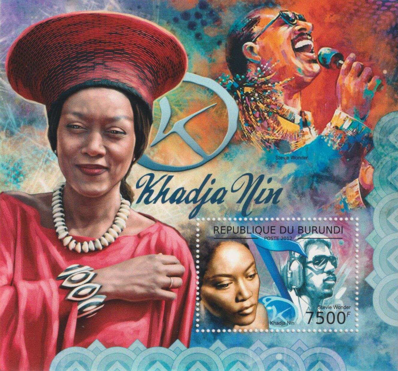 Почтовые марки Бурунди 2012г. "Известные люди" Известные личности MNH