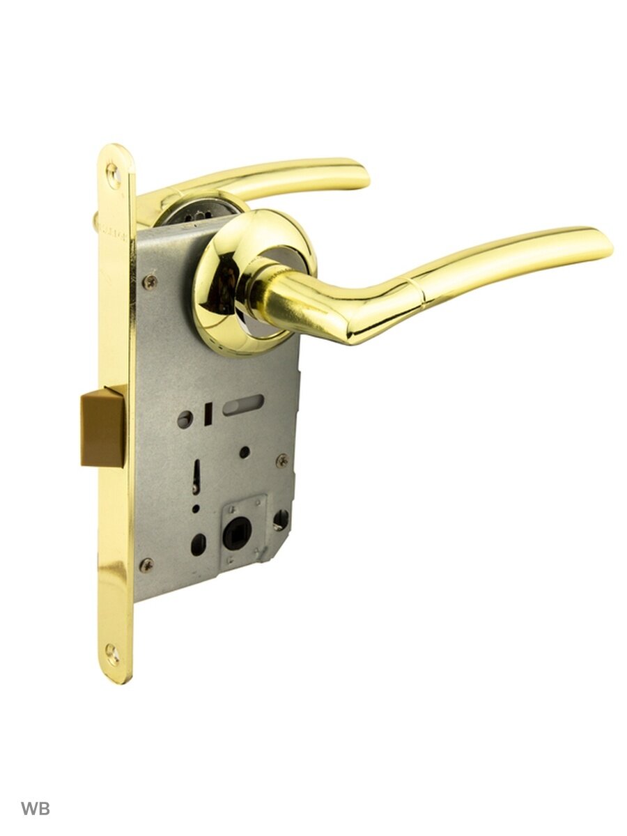 Защелка с ручками MARLOK 96/5406 межосевое 96 мм (Тип 5) РВ (золото)