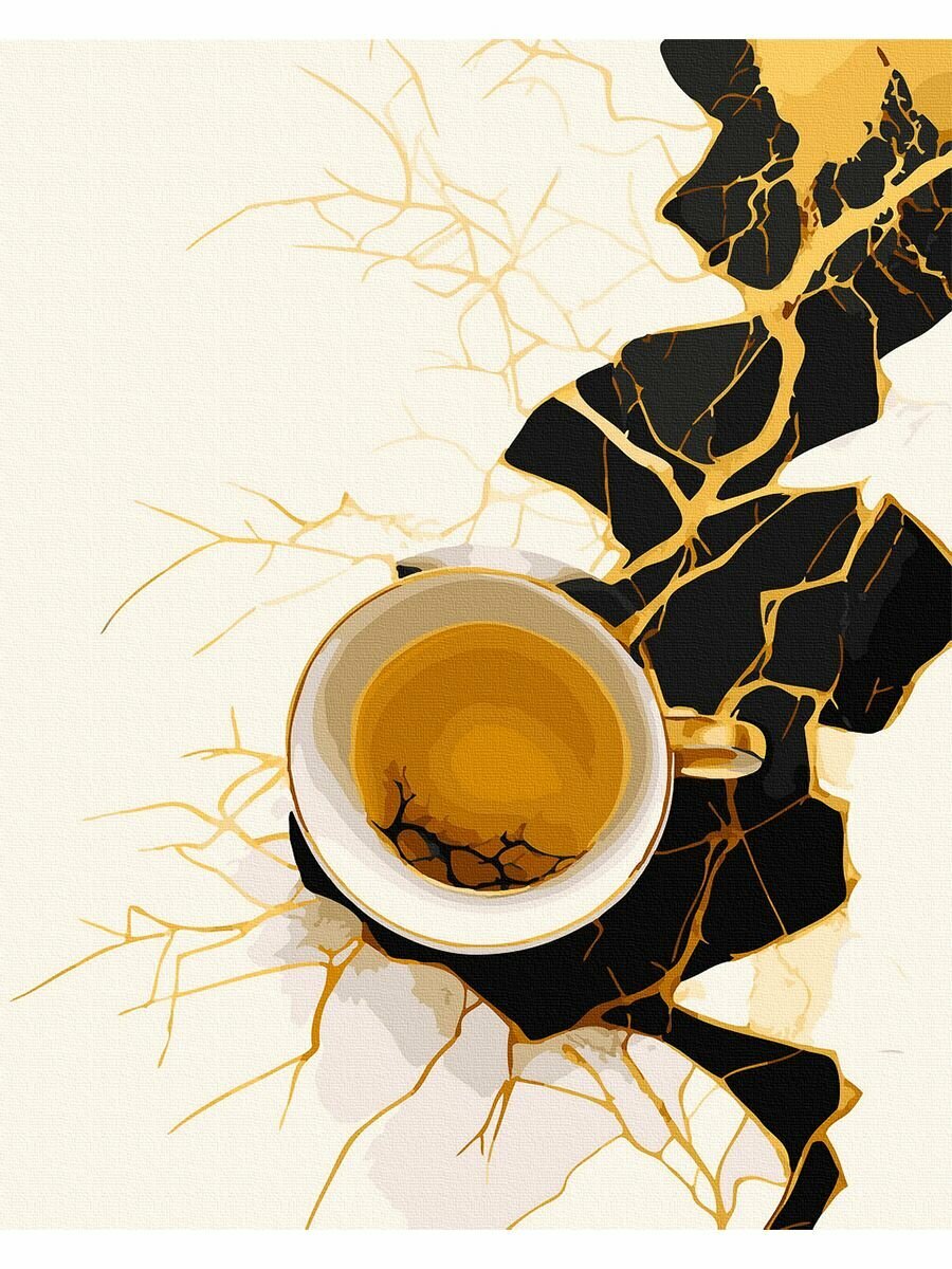 Kubanstar. Картина по номерам 40x50 см, золотая поталь