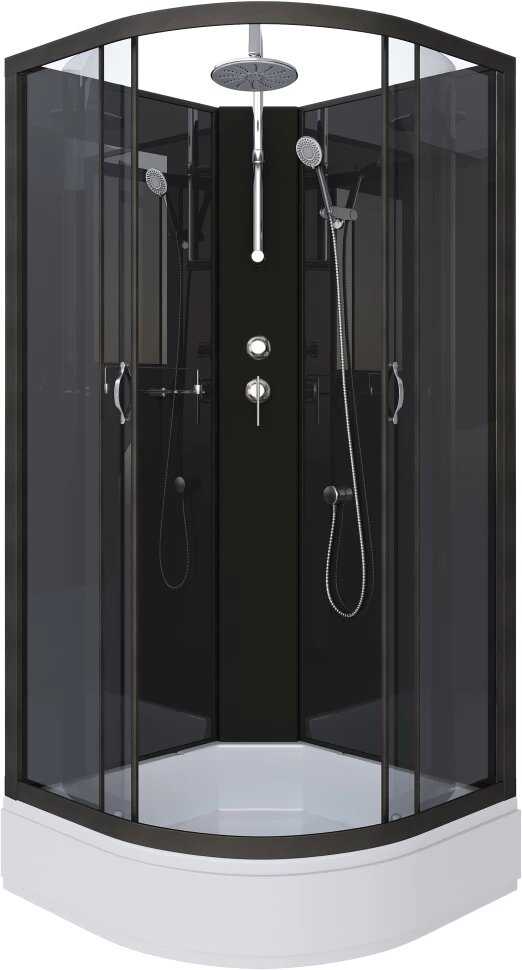 Душевая кабина 90x90x240 см Niagara NG-6501-14BKT тонированное