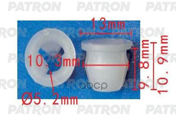 Клипса пластмассовая GM применяемость: втулка распорная, кузов PATRON арт. P37-2019