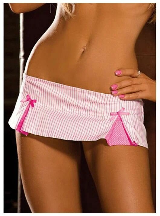 Мини-юбочка Electric Lingerie с имитацией разрезов, M/L