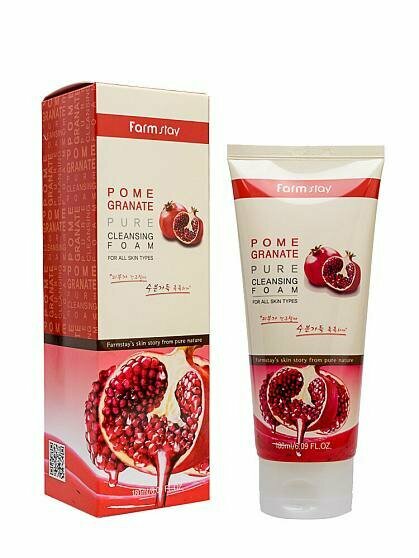 FarmStay Очищающая пенка с экстрактом граната, 180мл