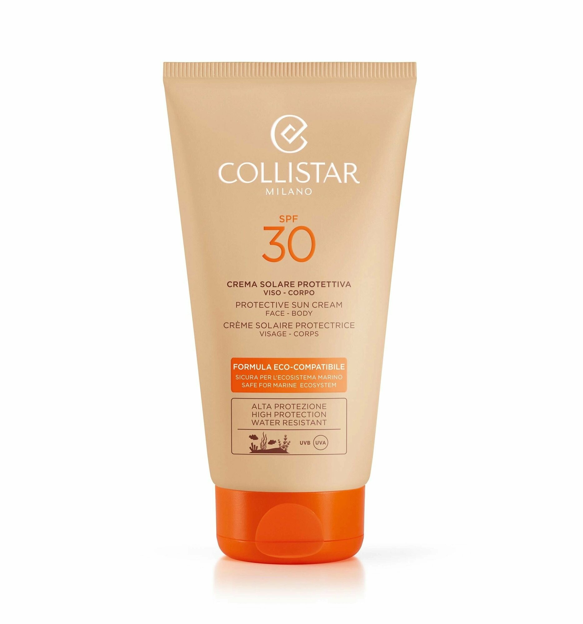 Collistar - Eco-Compatible Protection Sun Cream SPF30 Солнцезащитный крем 150 мл 100% экологически чистая упаковка
