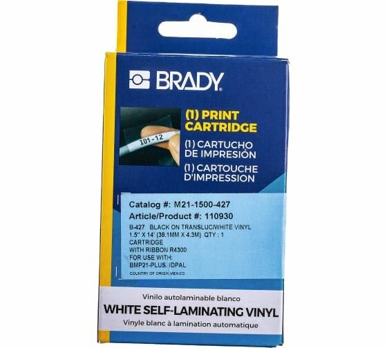 Самоламинирующиеся кабельные маркеры BRADY m21-1500-427 bd110930