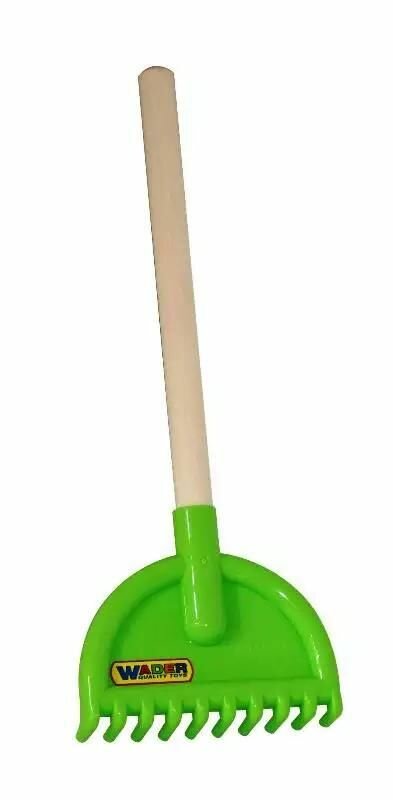 Лопата детская совтехстром с граблями, дерево/пластик, для песочницы, 3-5 лет