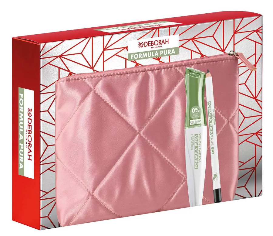 Набор в косметичке Deborah Milano 11 Тушь для ресниц MASCARA VOLUME&FORZA, Карандаш для глаз KAJAL BIO