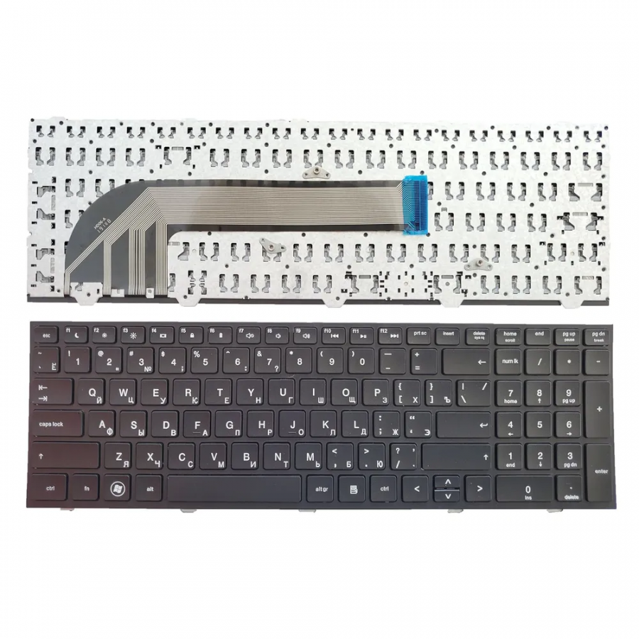 Клавиатура HP ProBook 4540s, 4545s, 4740s. Плоский Enter. Черная, без рамки. PN: 9Z. N6MSW.10R (Новый)