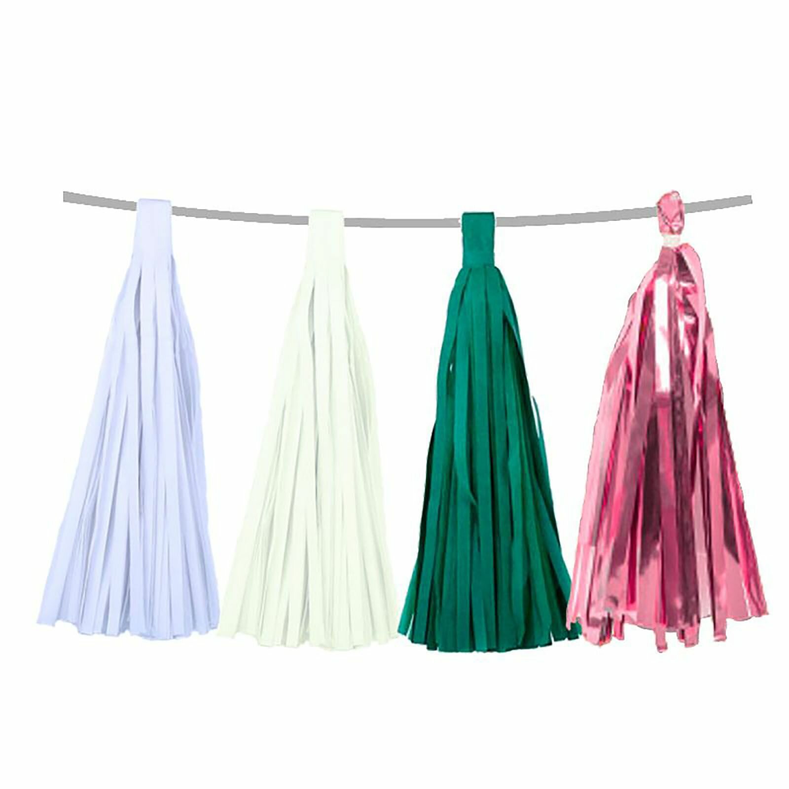 Гирлянда "Тассел" Ассорти ботаникал, листы, 12*35 см, 20 шт. / Веселый праздник