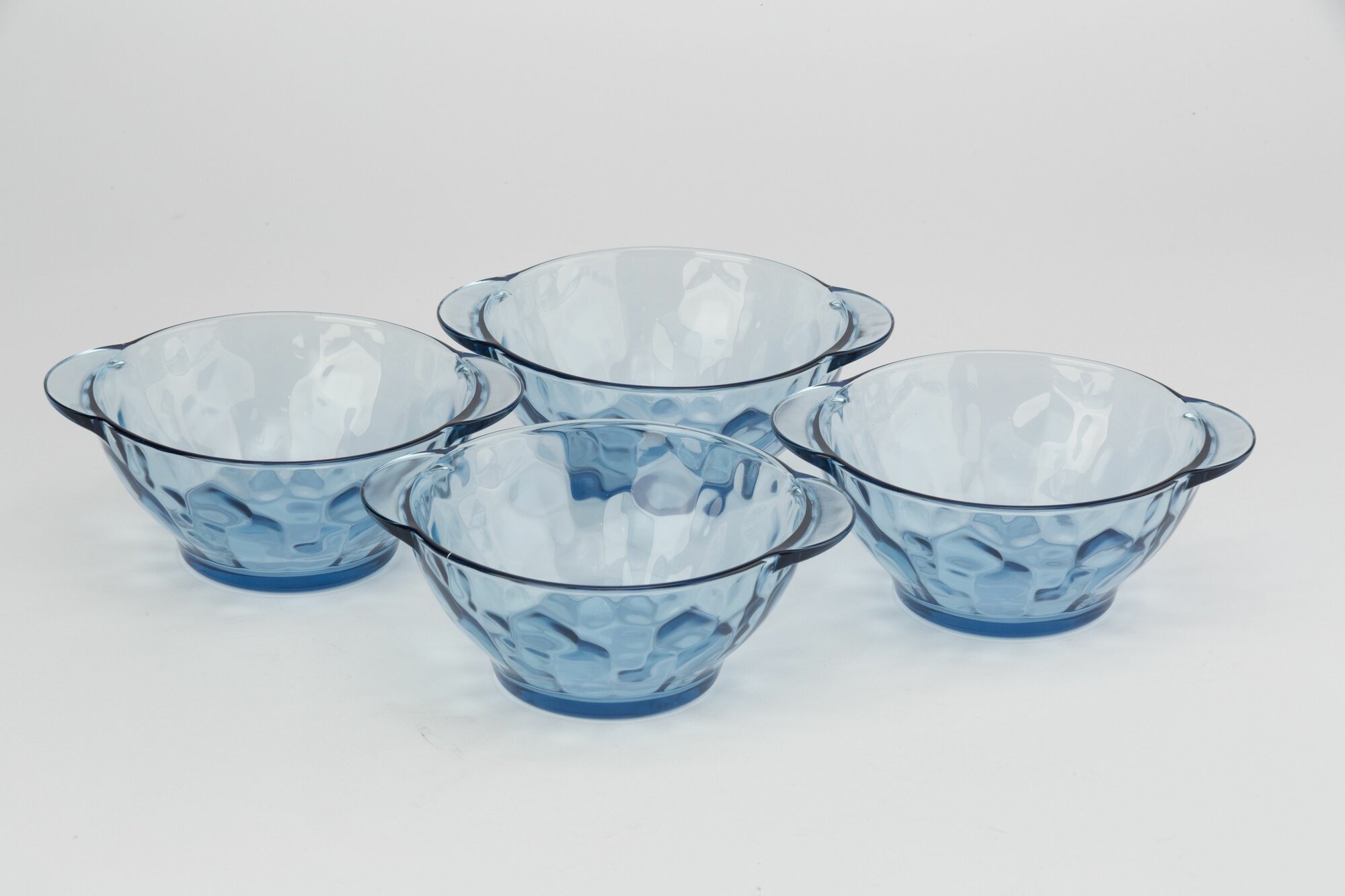 Бульонница-супница с ушками 510 мл. Fancy diamond. Комплект - 4 шт.