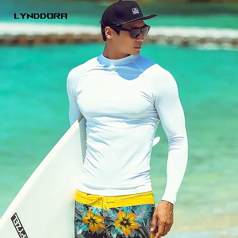 Мужской длиннорукавный купальник, XXL, Men top