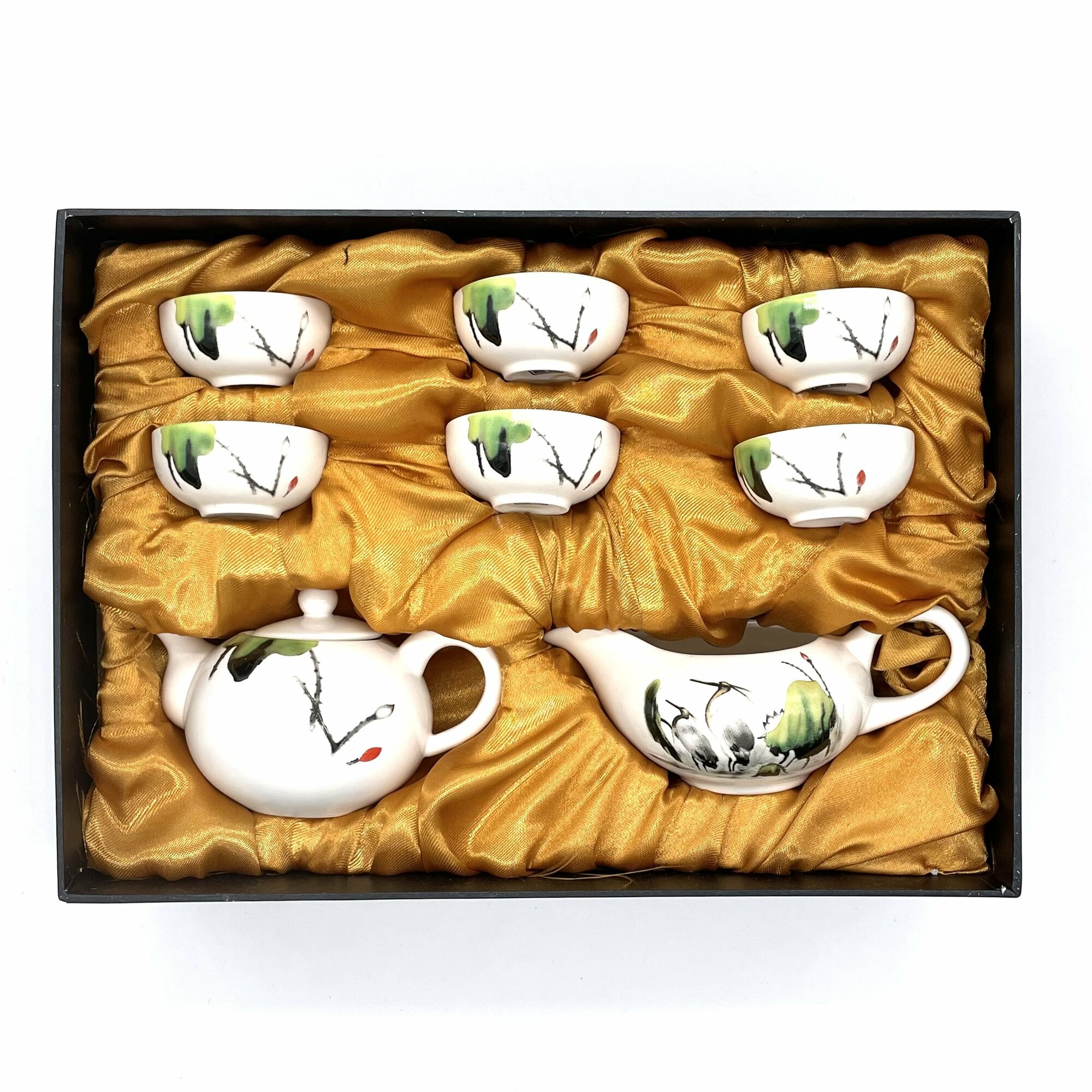 Набор для чайной церемонии "Бутон лотоса"Чайник 150 мл+ Чахай 130 мл (чаша справедливости)+ 6 пиал 25 мл.