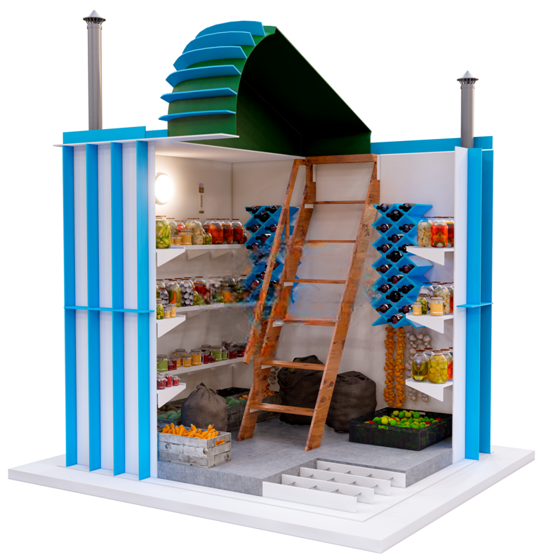 Пластиковый погреб ГудВэй Оптиум+ 3,5*2м