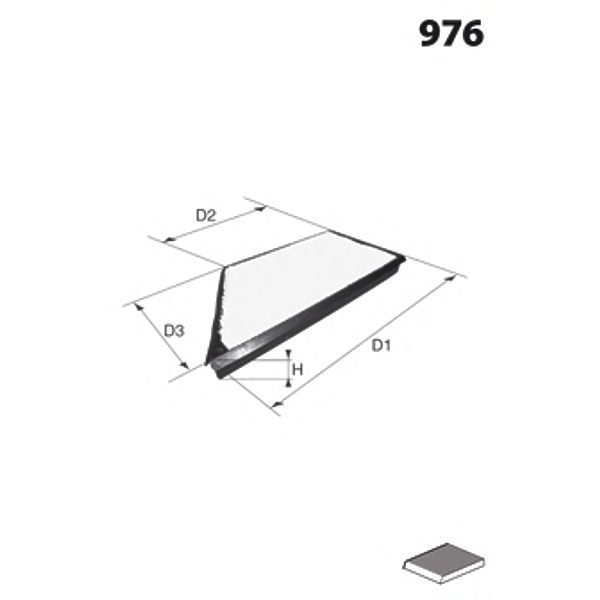 MECAFILTER ELR7334 (1812679 / BK2118D543AA) фильтр салона Ford (Форд) Transit (Транзит) 12-