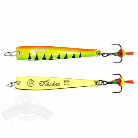 Блесна вертикальная ECOPRO Alaskan, 50мм, 5,5г, FTG на окуня, на судака