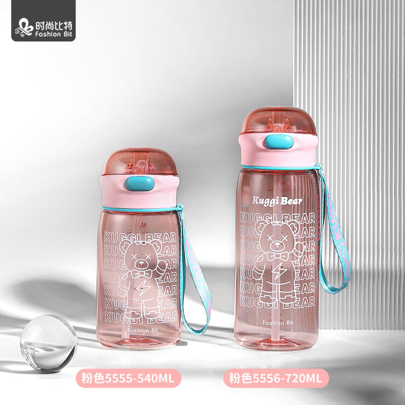 Безопасный соломковый стакан для студентов, розовый прочный тумблер для отдыха на открытом воздухе объемом 720 мл,