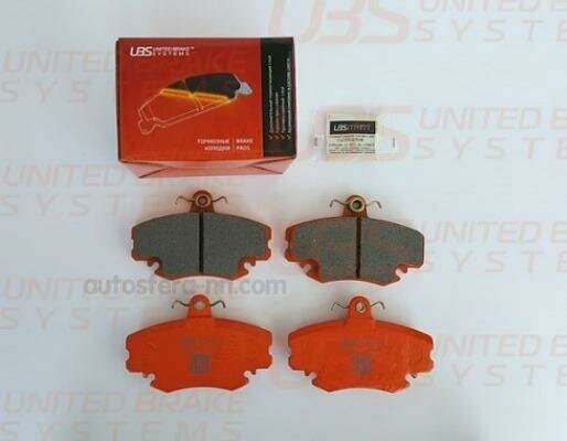 UBS B1105013 Тормозные колодки RENAULT/LADA LOGAN 04-/10-/SANDERO I/II 08-/10-/13-/LARGUS 12- передние без датч