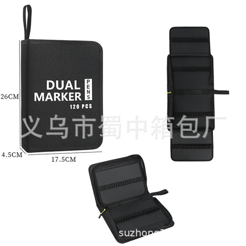 Акриловый маркер, трансграничный, на водной основе, пенал, 120 цветов