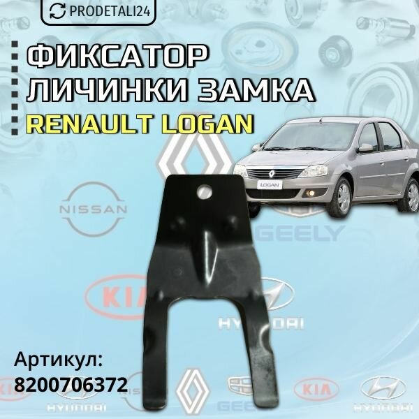 Фиксатор личинки замка Renault Logan Артикул : 8200706372;