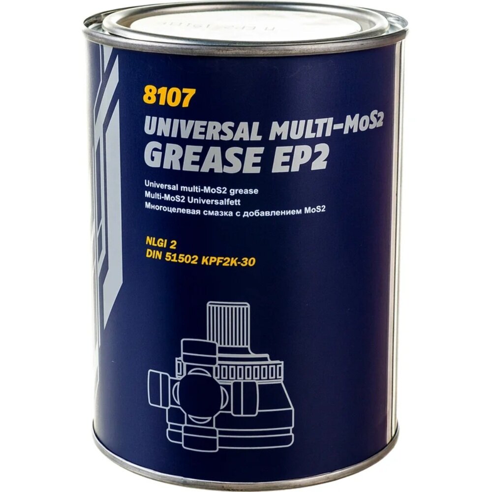 Универсальная литиевая смазка MANNOL EP-2 Multi MoS2 Grease EP2 800 гр